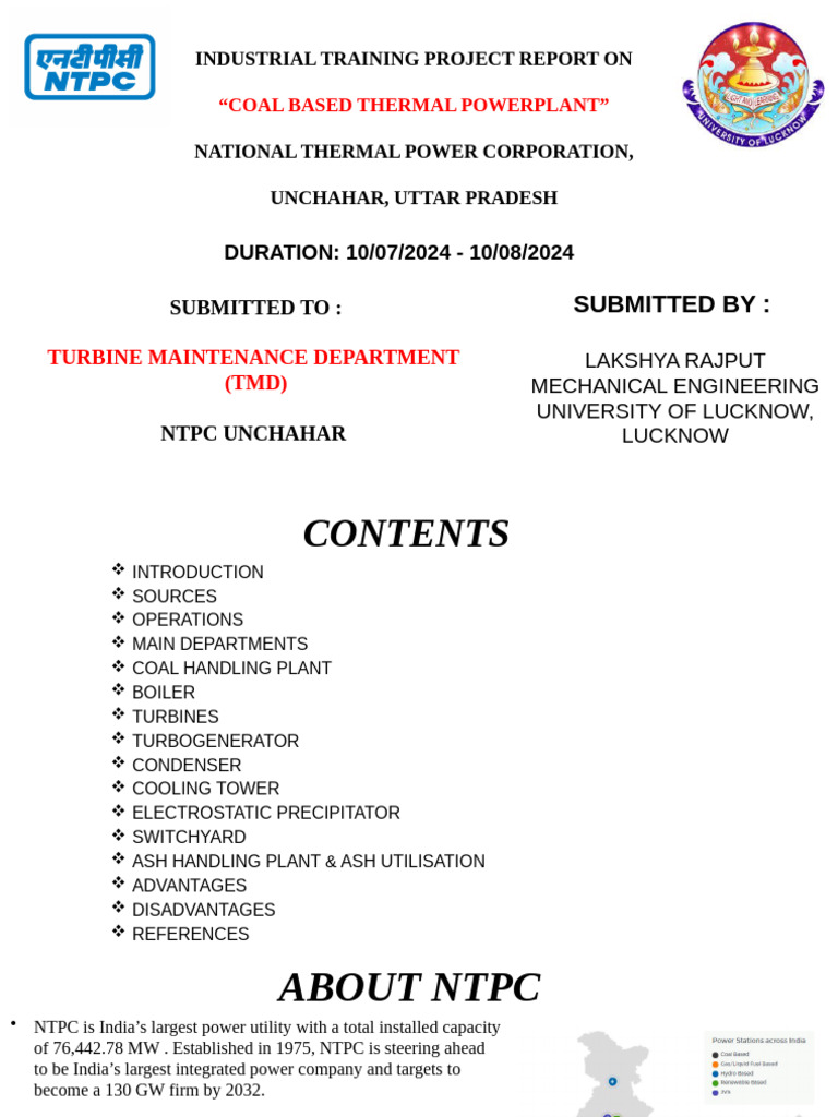 Lakshya Internship | PDF | Boiler | Technology & Engineering