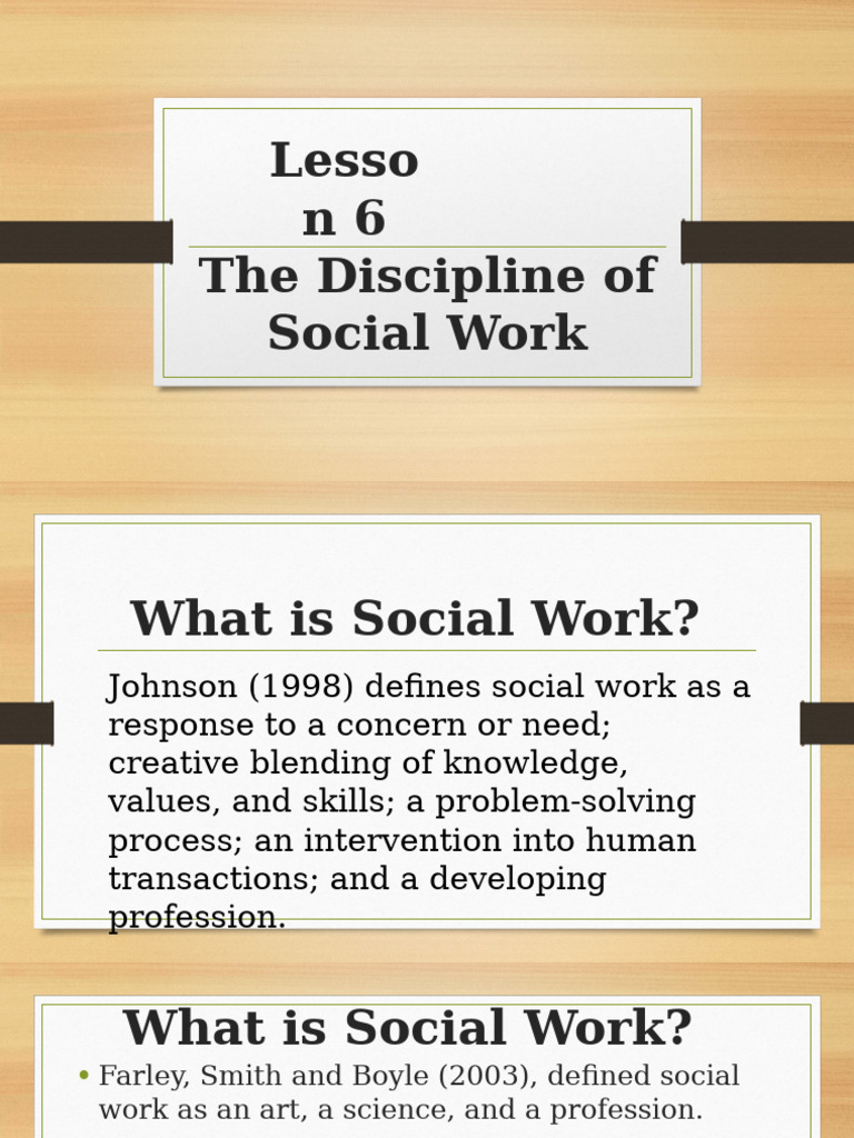The Discipline of Social Work | PDF