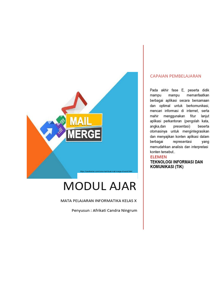 Modul Mail Merge | PDF