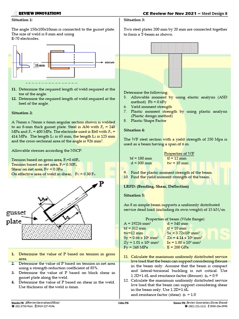 Steel Design 8 Nov 2022 Updated | PDF