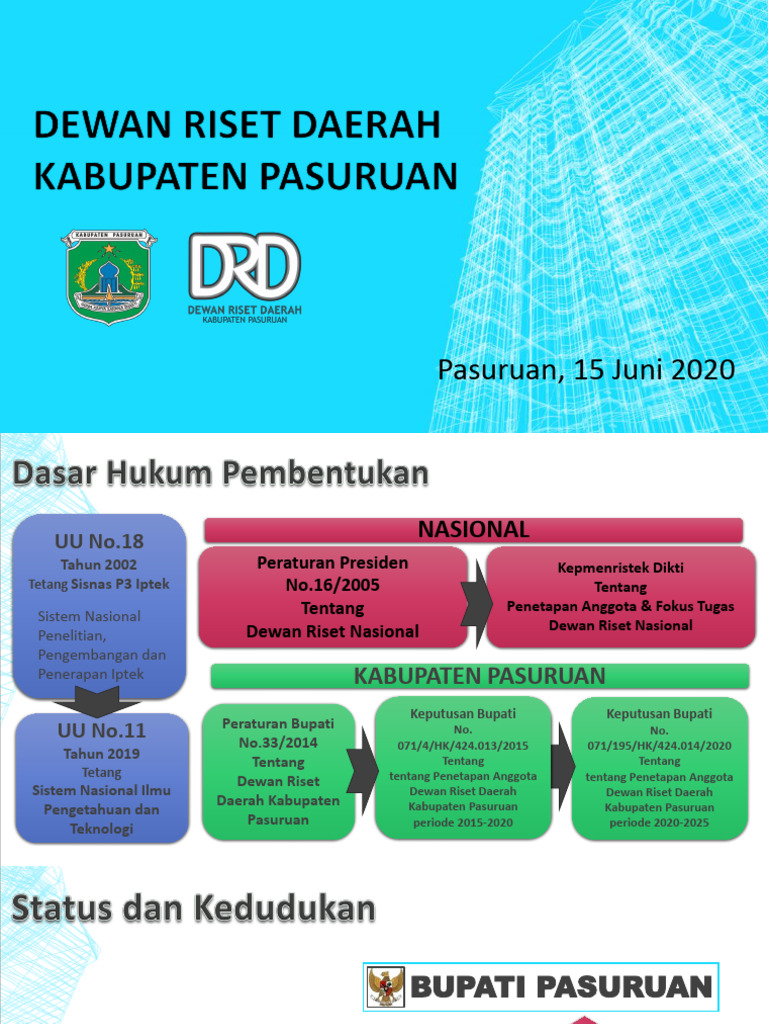 Paparan Kelembagaan Dan Program DRD | PDF