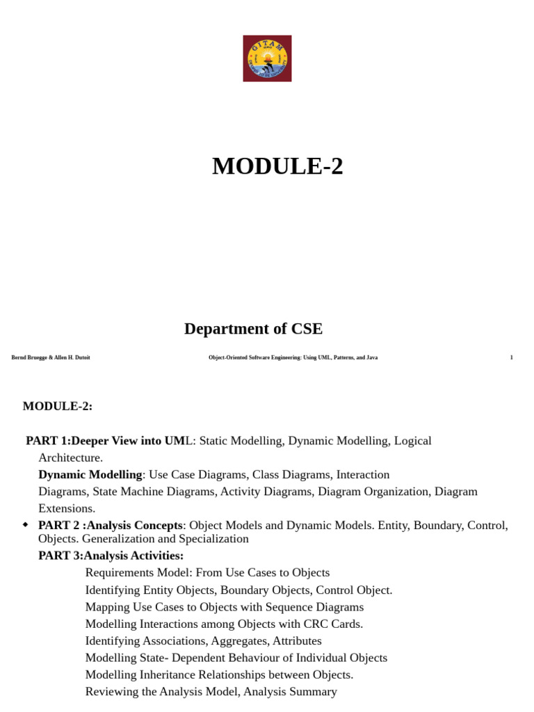 Oose Module 2. | PDF