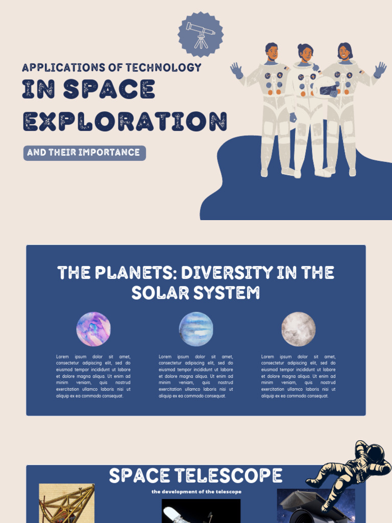 Applications of Technology in Space Exploration | PDF | Satellite ...