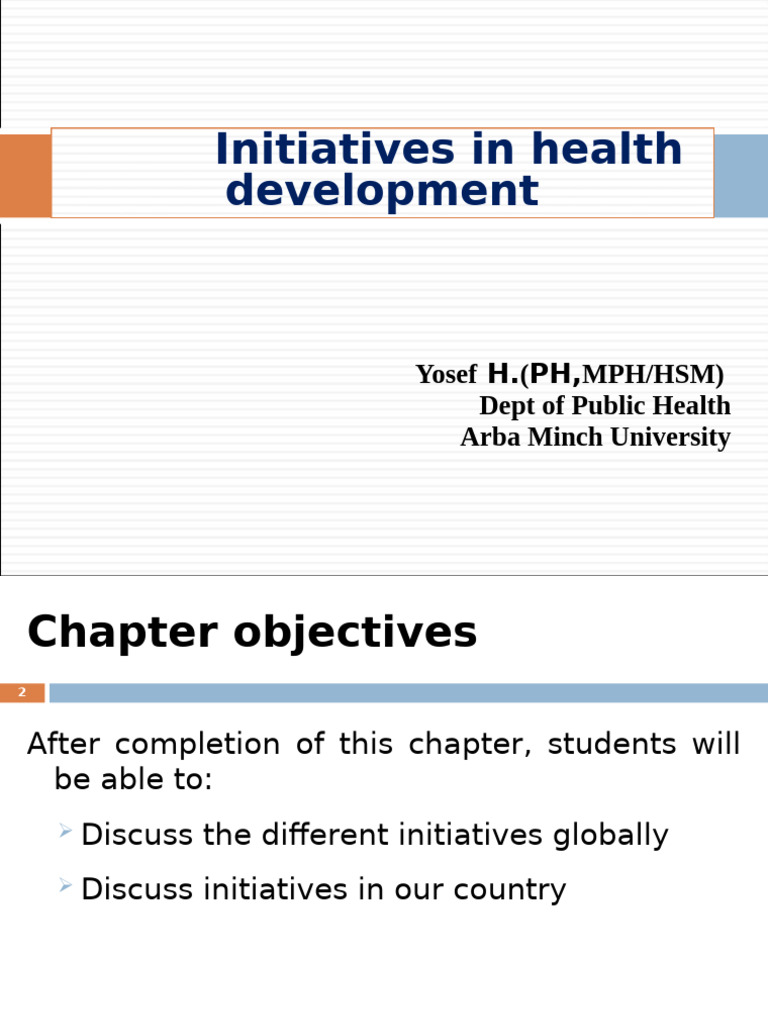 Initiatives in Health Development | PDF