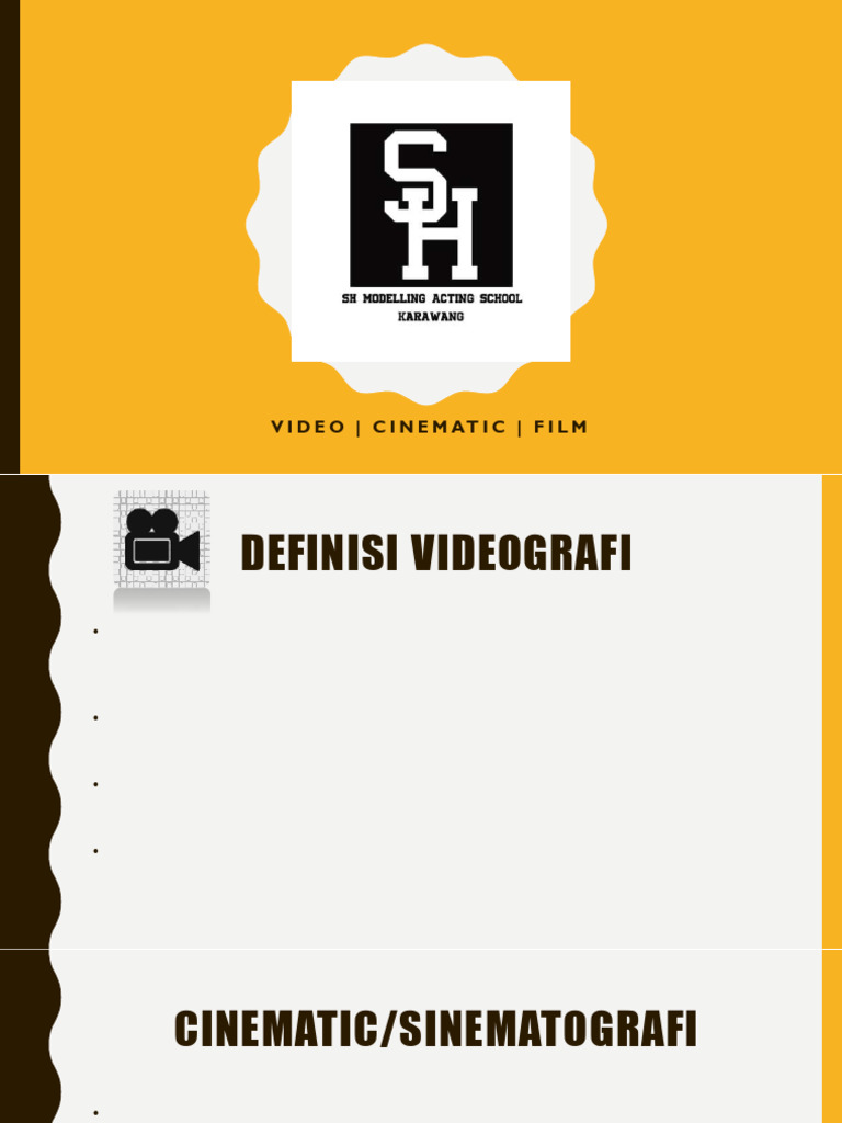 Video & Film (SH Modelling Akting Karawang) | PDF