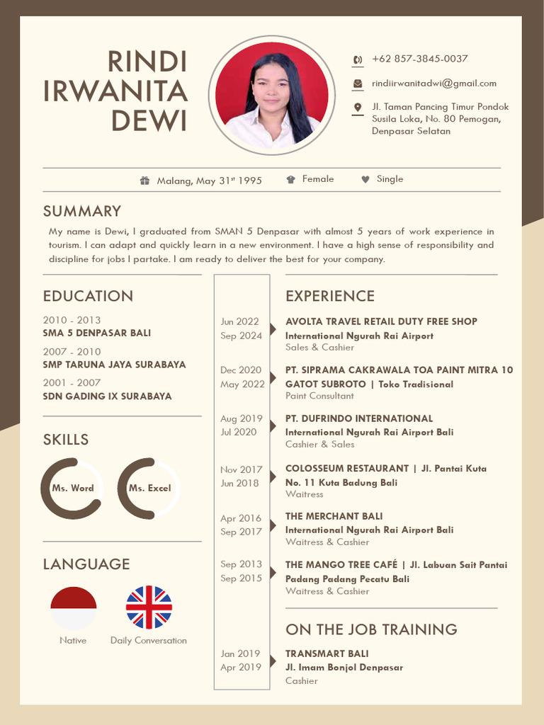 DEWI CV Min | PDF