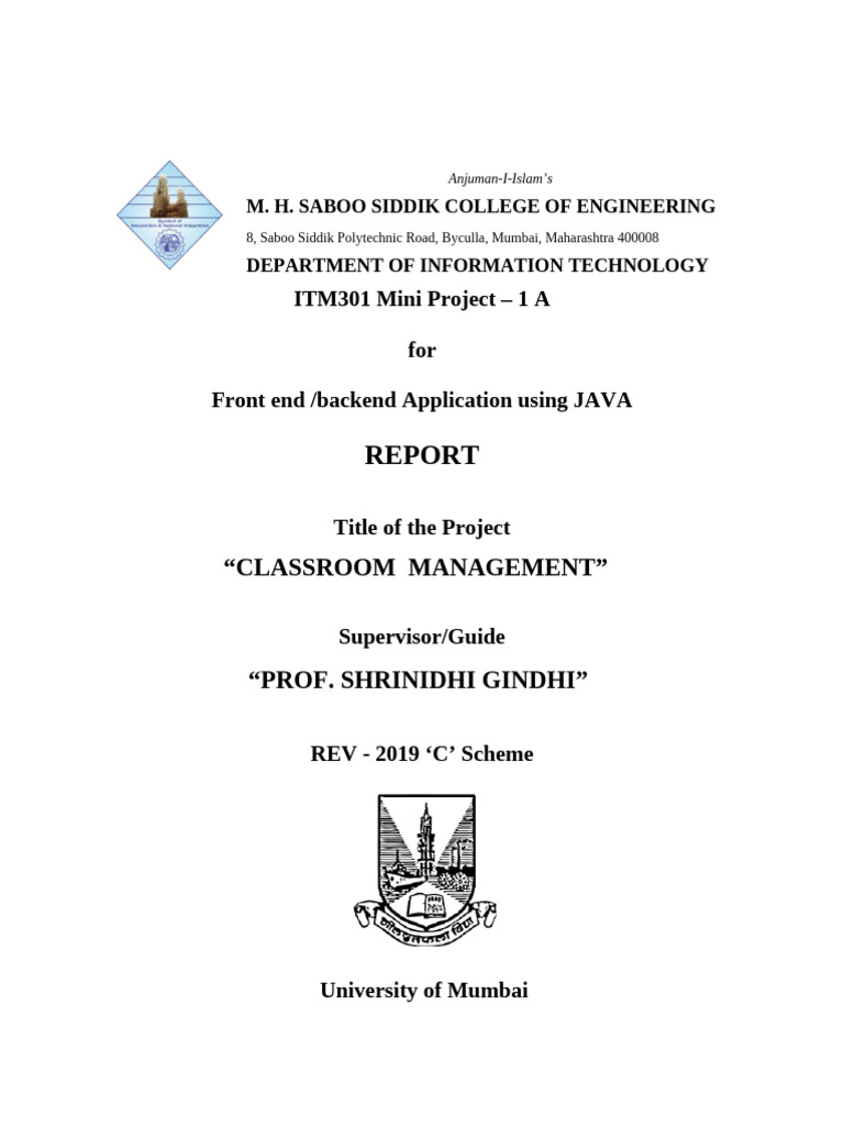Mini Project Report | PDF