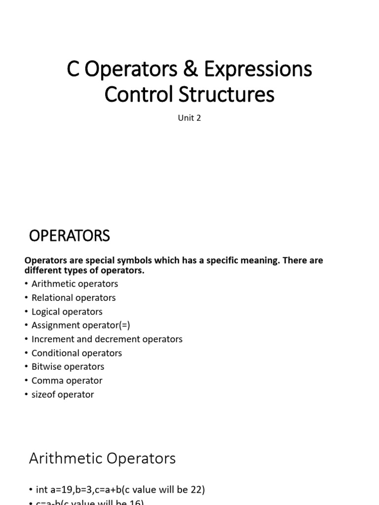 Chapter2 (C Programming) | PDF