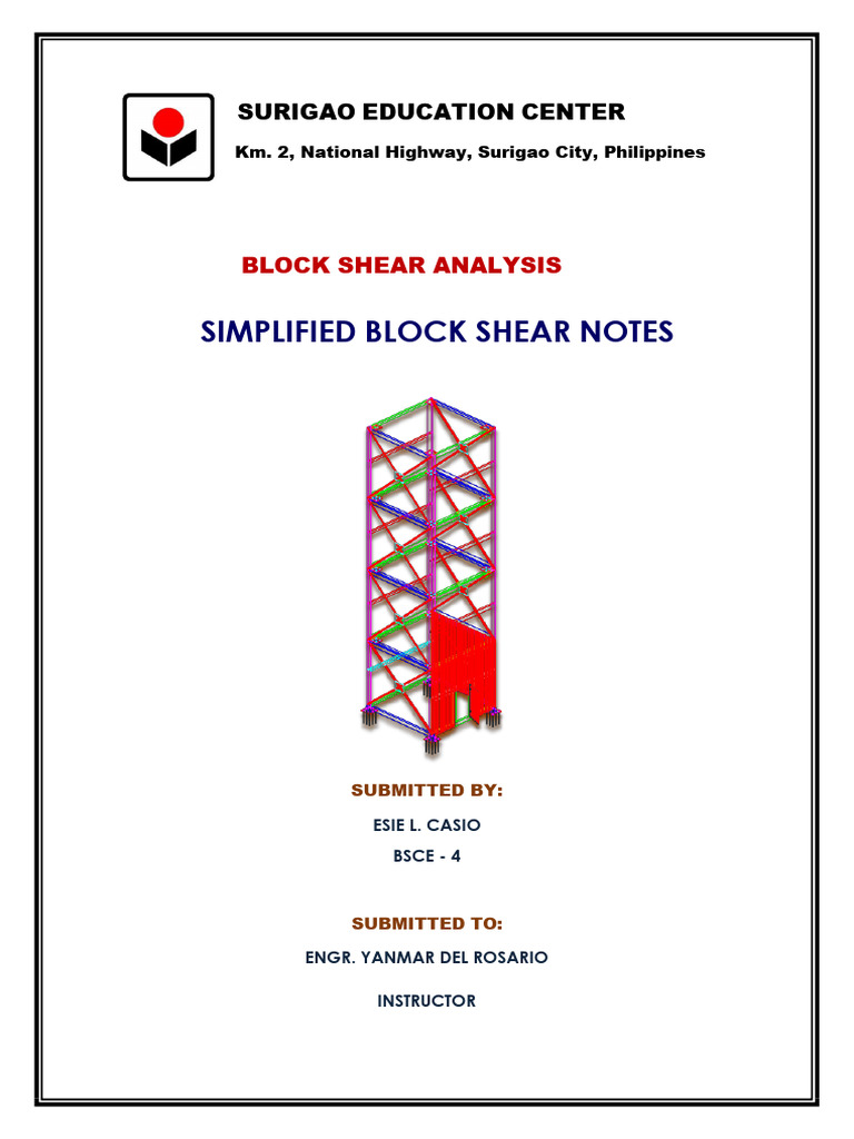 Block Shear Final | PDF