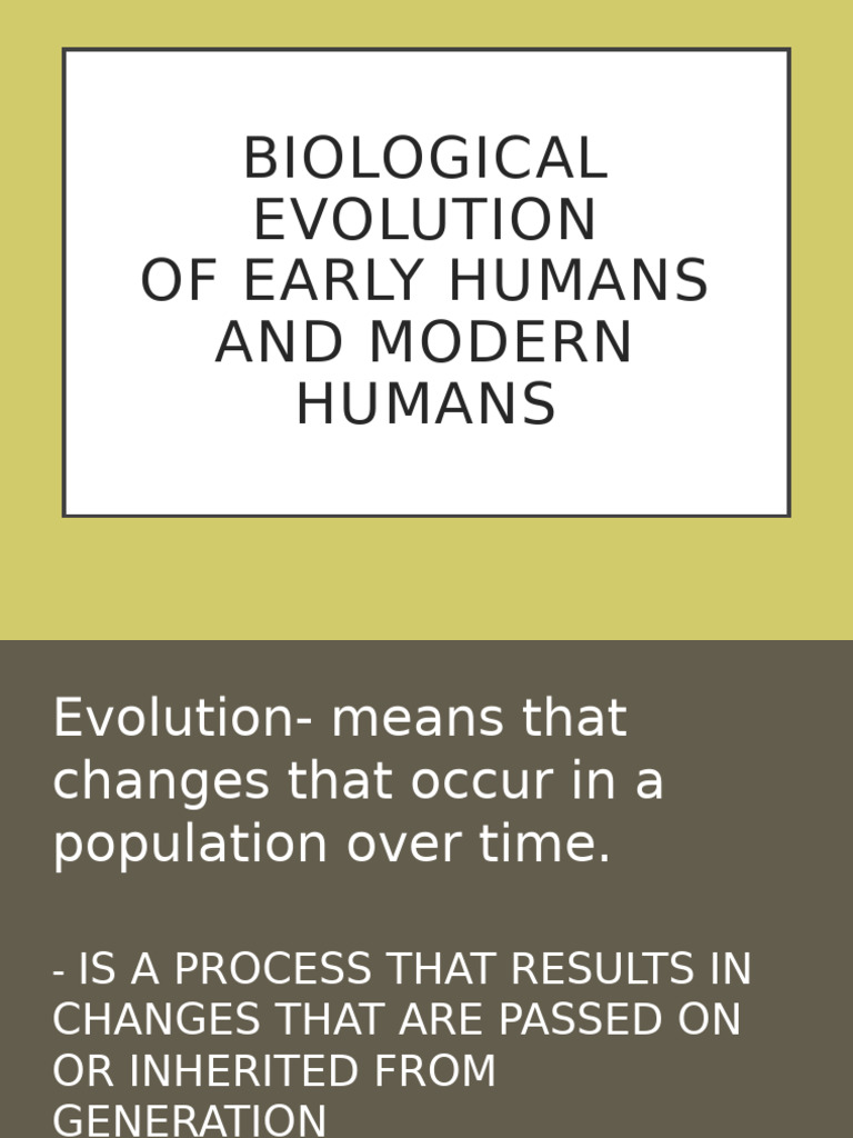 Biological Evolution | PDF