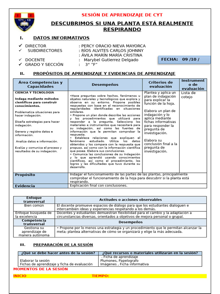 Sesion de Cyt 09 de Oct | PDF