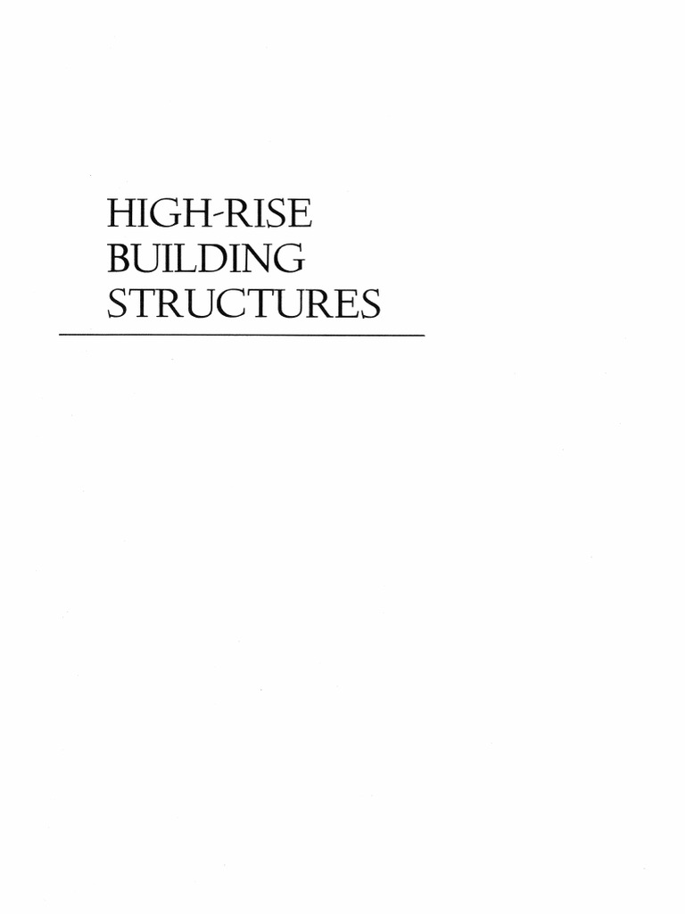 High-Rise Building Structures by Wolfgang Schueller | PDF