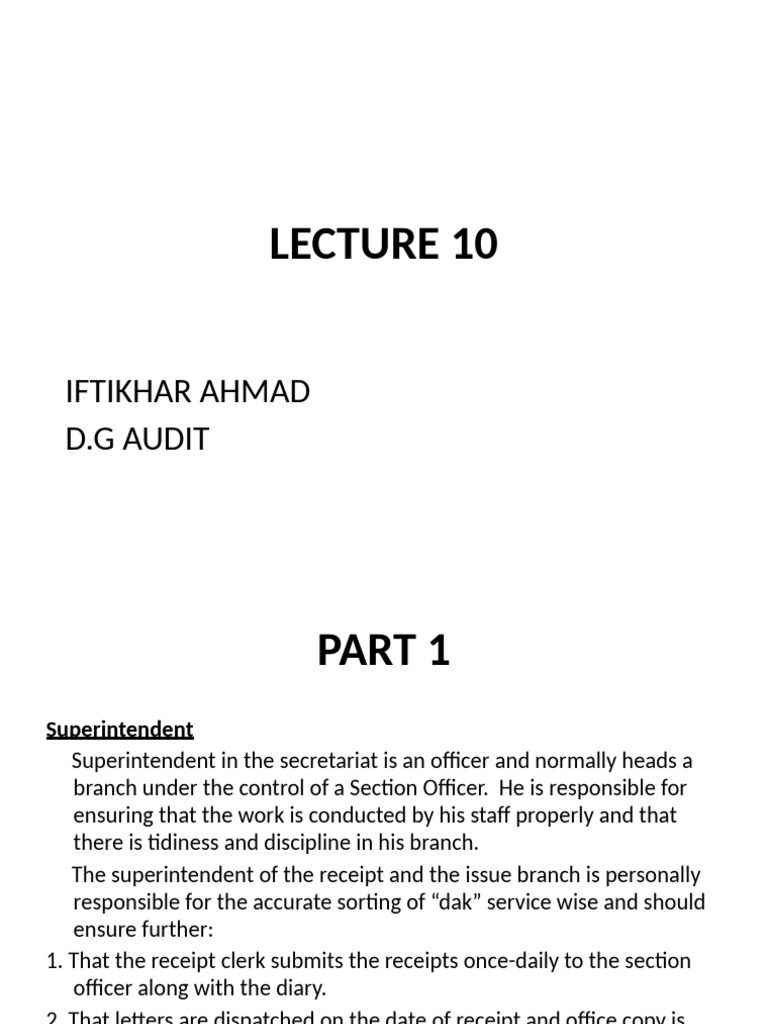 Lecture 10 | PDF