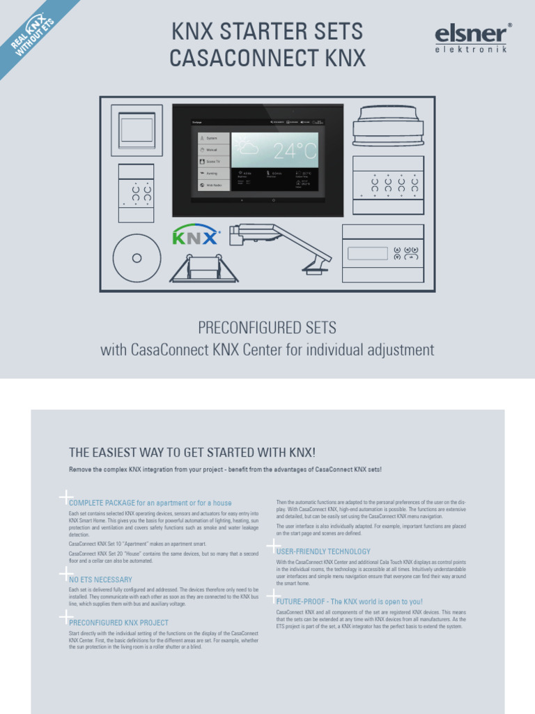 Elsner KNX-Sets CasaConnect EN | PDF