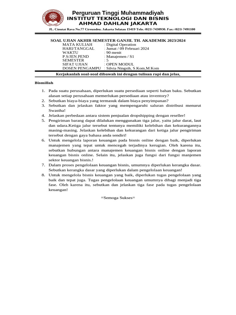 Uas Do | PDF