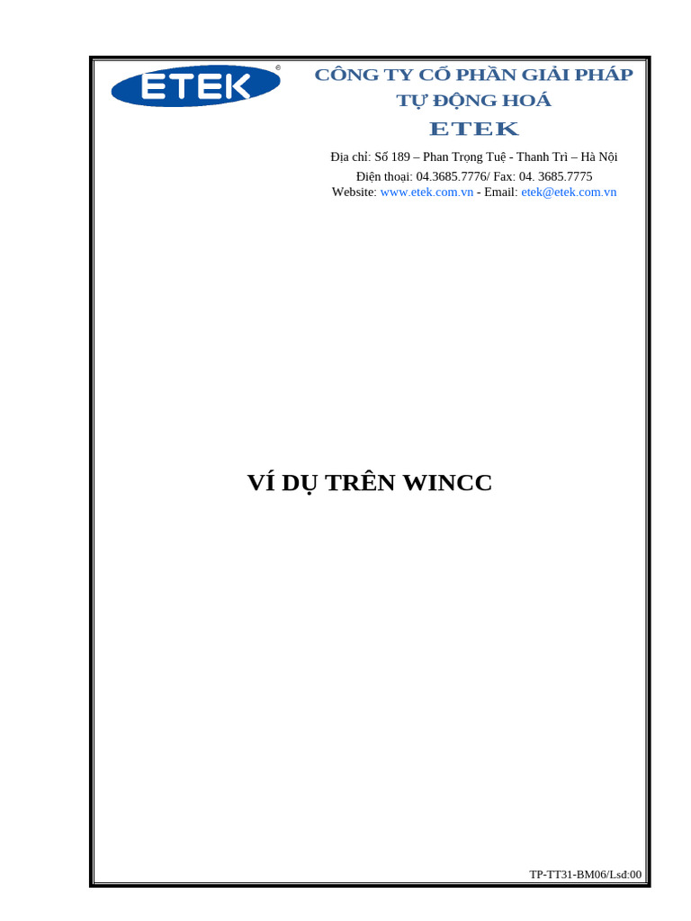 Hdth-Ví D Wincc | PDF