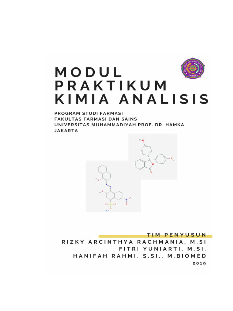 Modul Praktikum Kimia Analisis - Rizky Ar | PDF