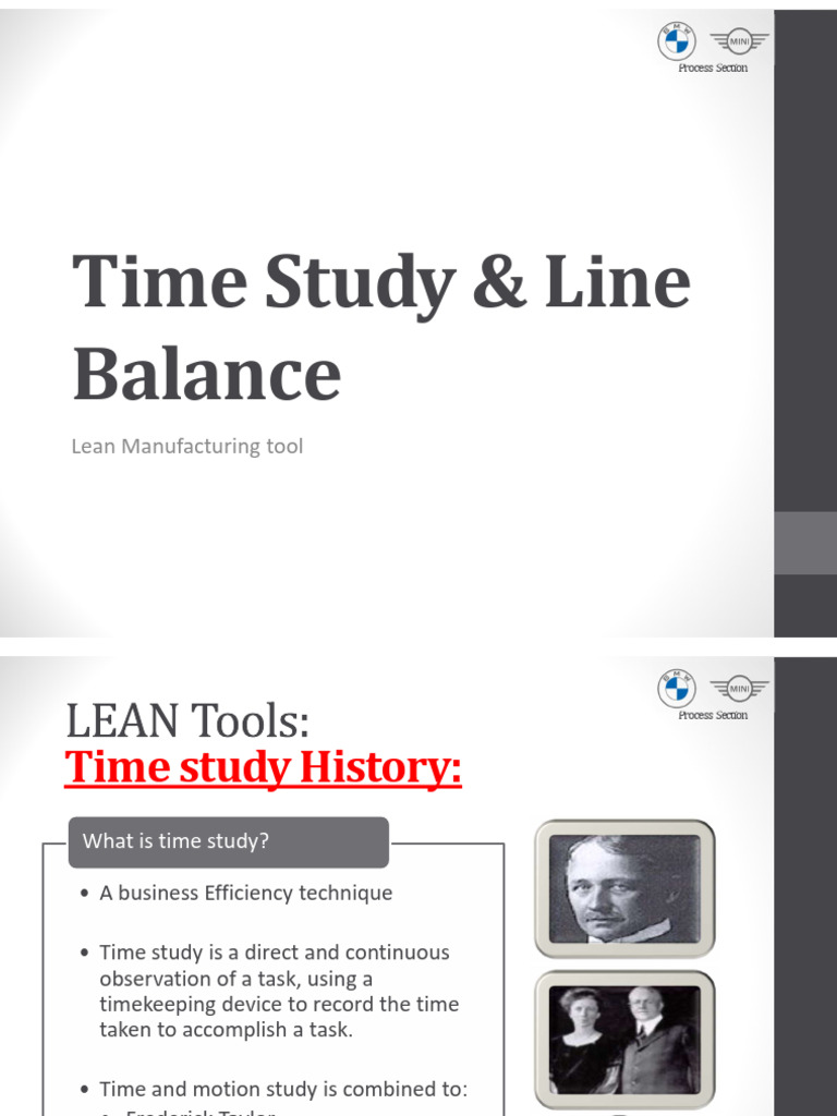 Time Study & Line Balance | PDF