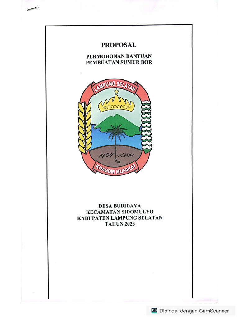 Proposal Sumur Bor | PDF