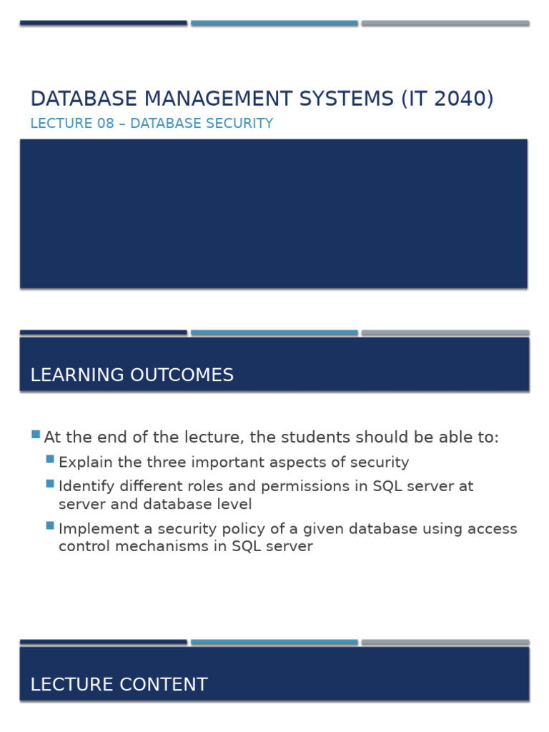 IT2040_Lecture08_2024 | PDF