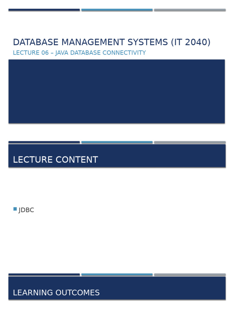 IT2040 Lecture06 2024 | PDF