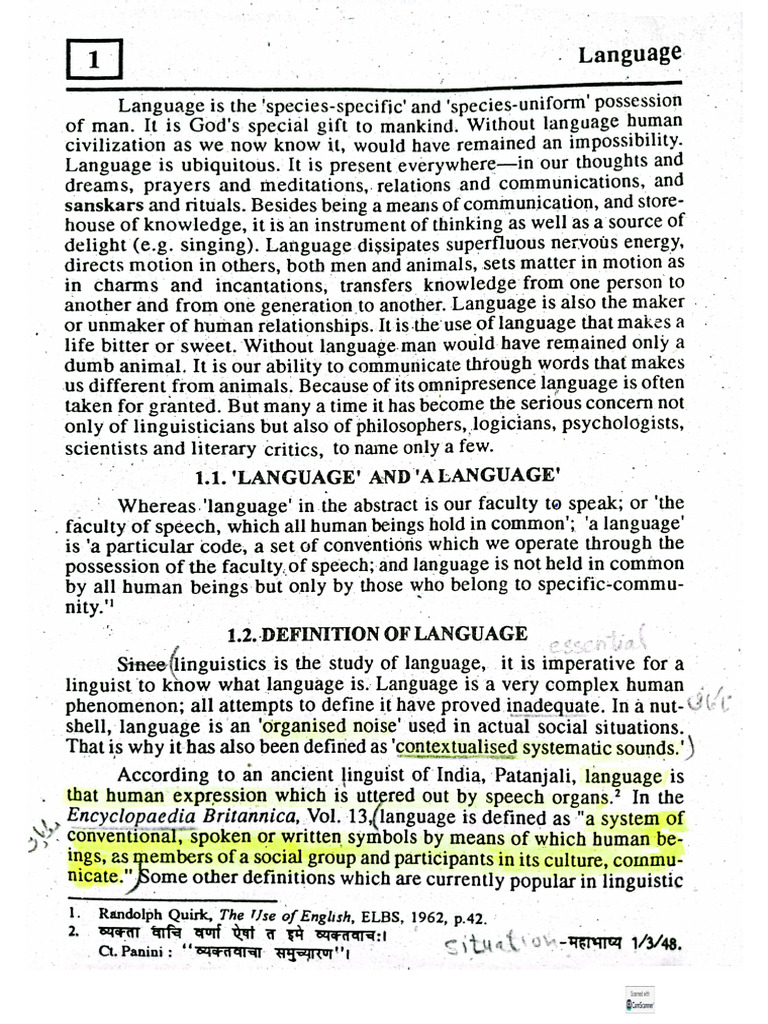 What Is Language | PDF