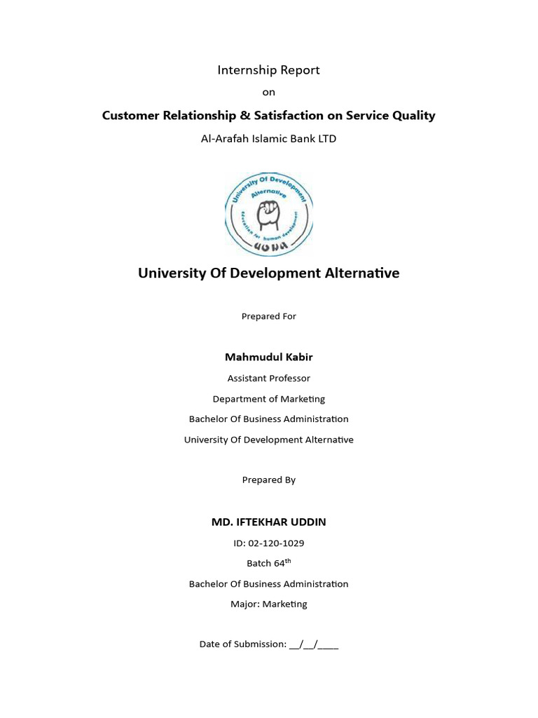 My Internship Report Final | PDF