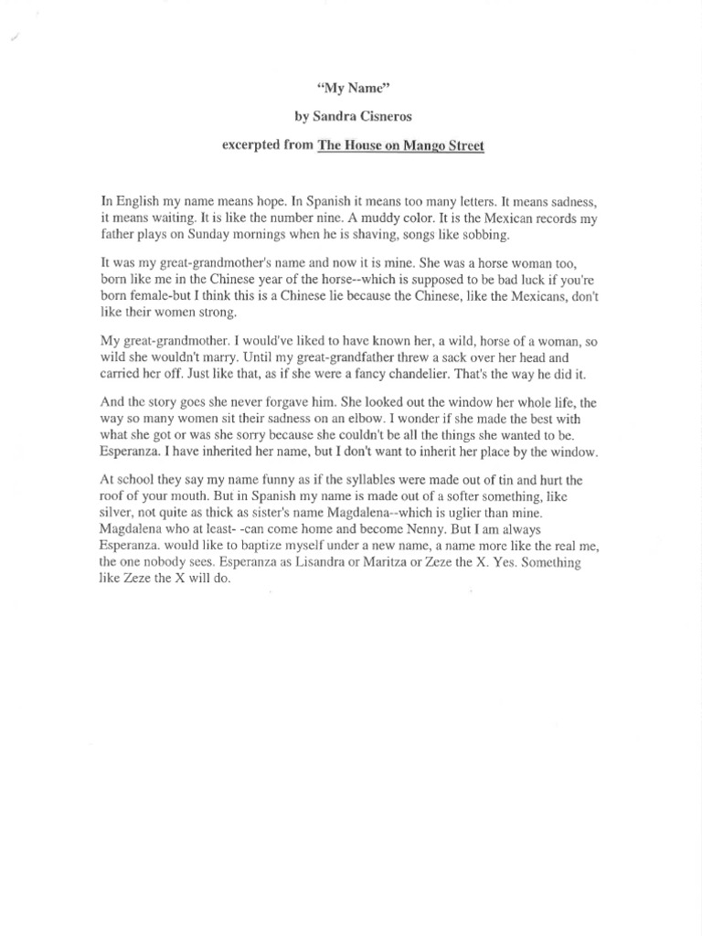 Five My Name Poems and Story Examples | PDF