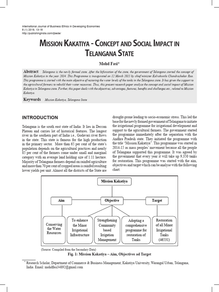 M K - C S I T S: Ission Akatiya Oncept and Ocial Mpact in Elangana Tate ...