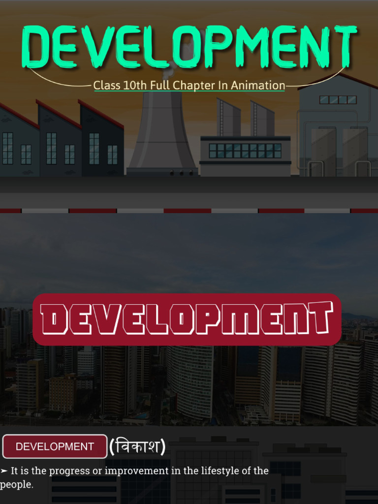 Development Class 10th Full Chapter Notes by Shubham Sharma | PDF