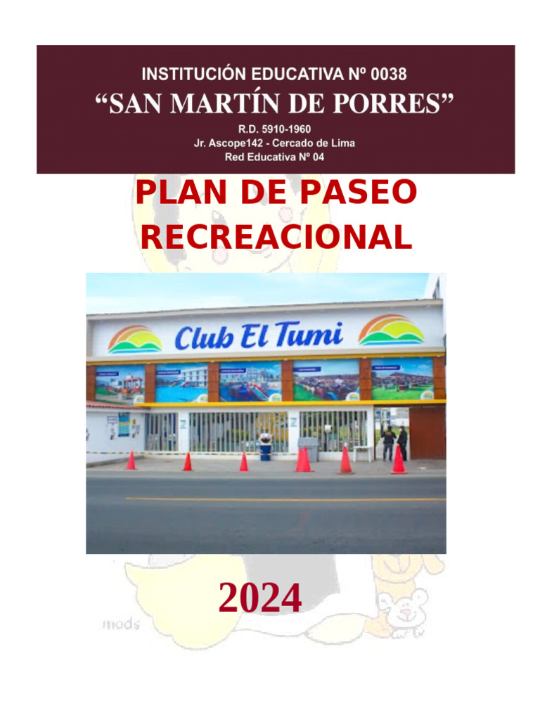 Plan de Paseo 2024 | PDF