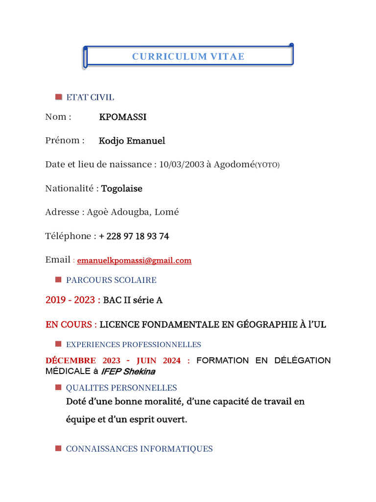 CV Emanuel | PDF