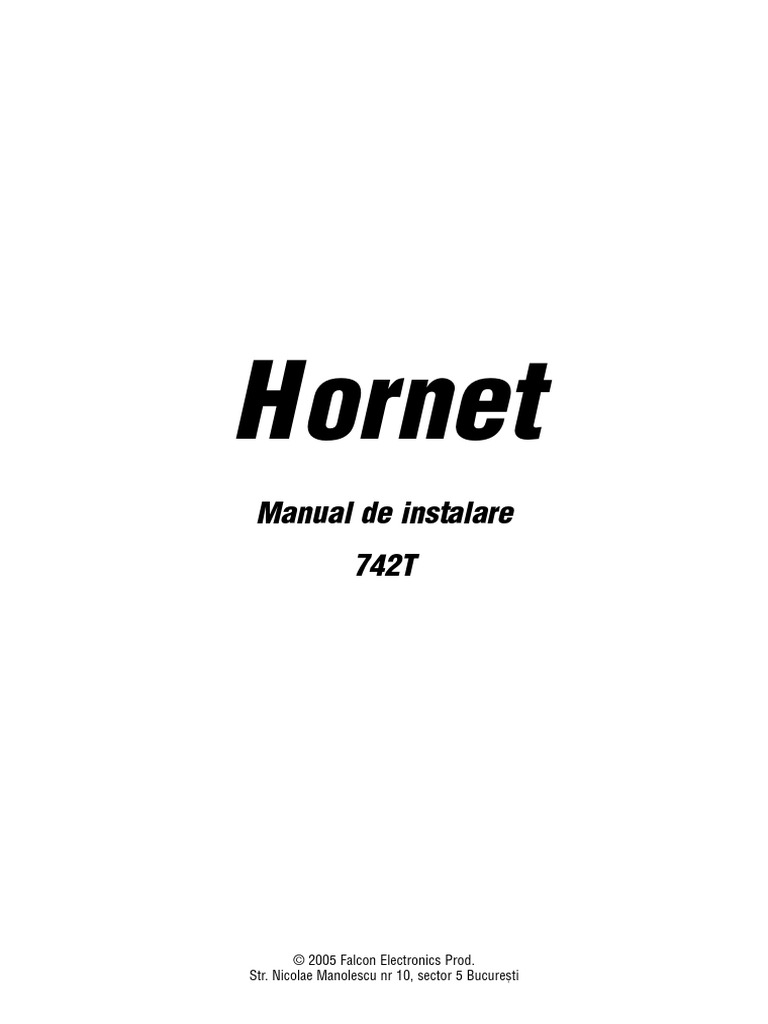 Hornet_742T_install | PDF
