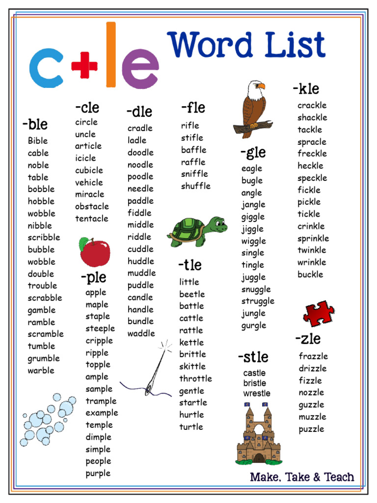 Consonant Le Word List | PDF