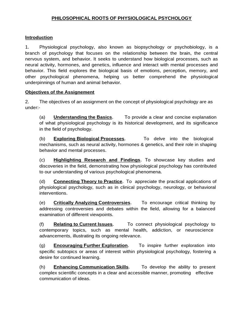 Philosophical Roots of Biopsychology | PDF | Empiricism | Psychology