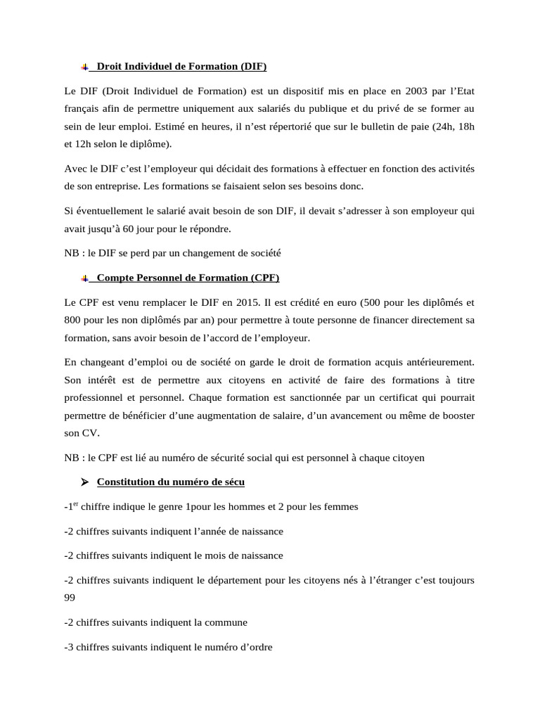 formation cpf-1 | PDF