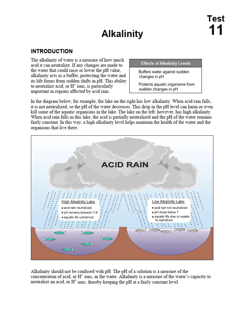 Test 11 Alkalinity | PDF