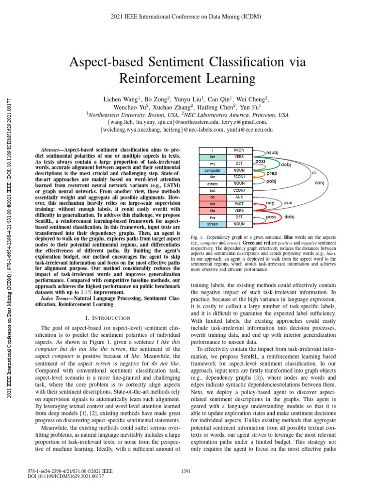 Aspect-based_Sentiment_Classification_via_Reinforcement_Learning | PDF Aspect-based_Sentiment_Classification_via_Reinforcement_Learning | PDF