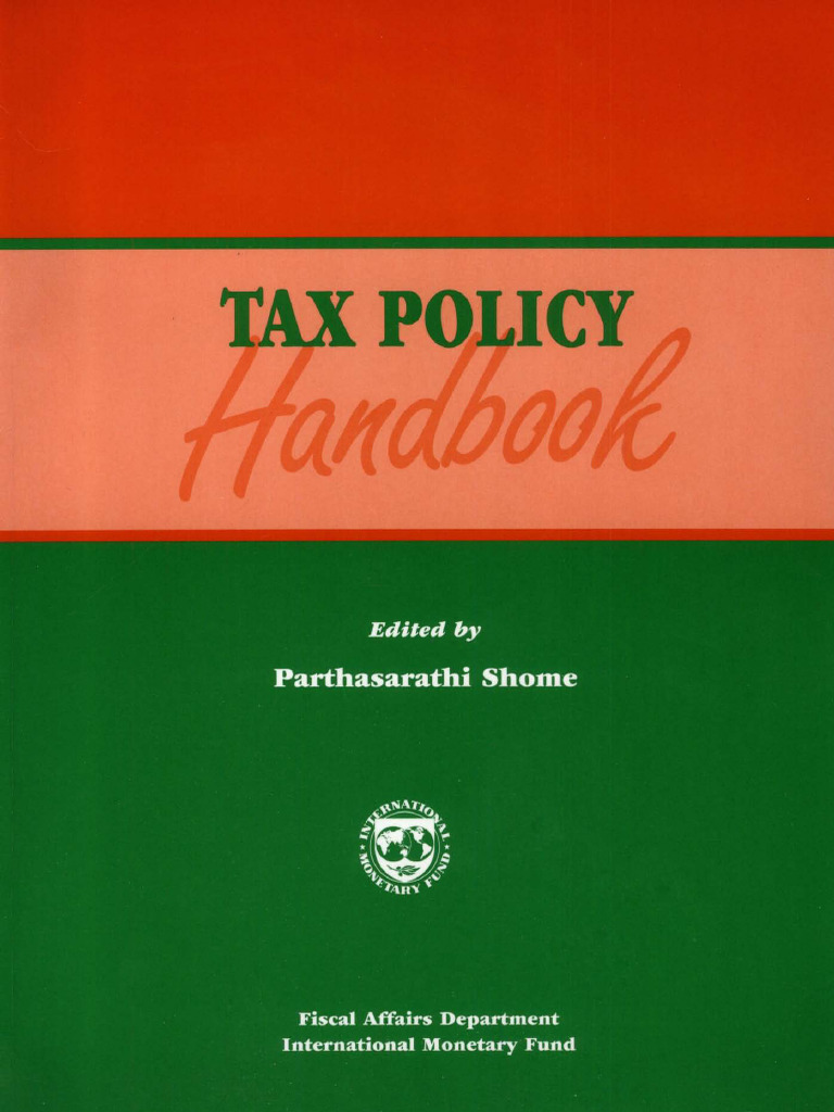 Tax Policy Handbook | PDF