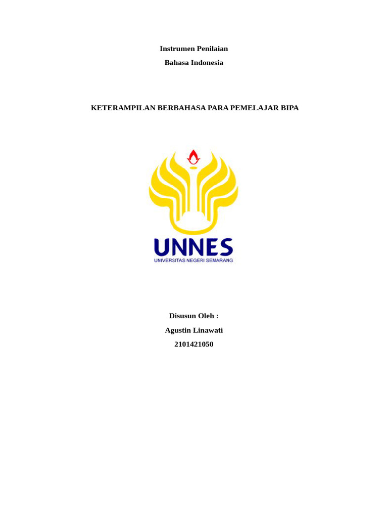 Instrumen Penilaian UTS BIPA (AutoRecovered) | PDF