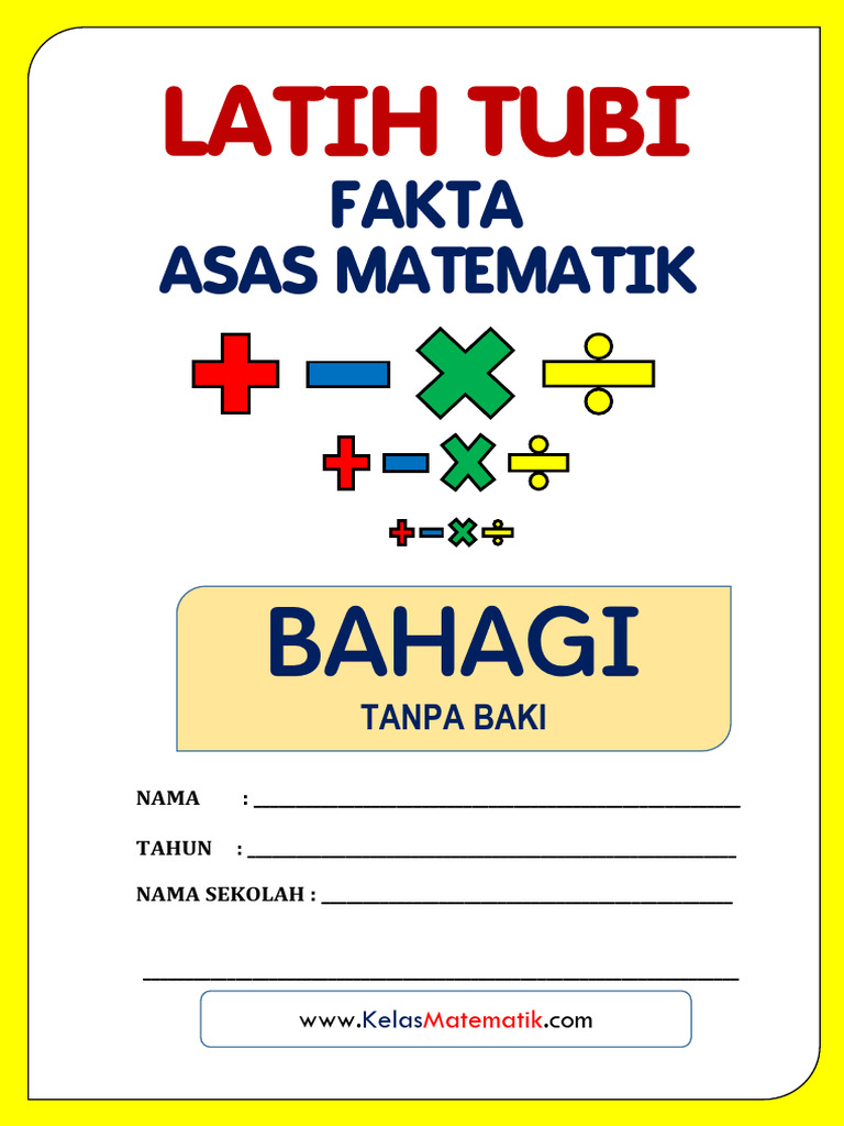 Latih Tubi Fakta Asas Bahagi Tanpa Baki Pdf