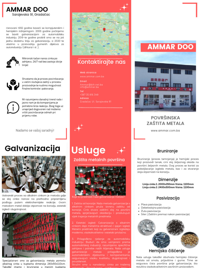 Red & BW Real Estate Trifold Brochure | PDF