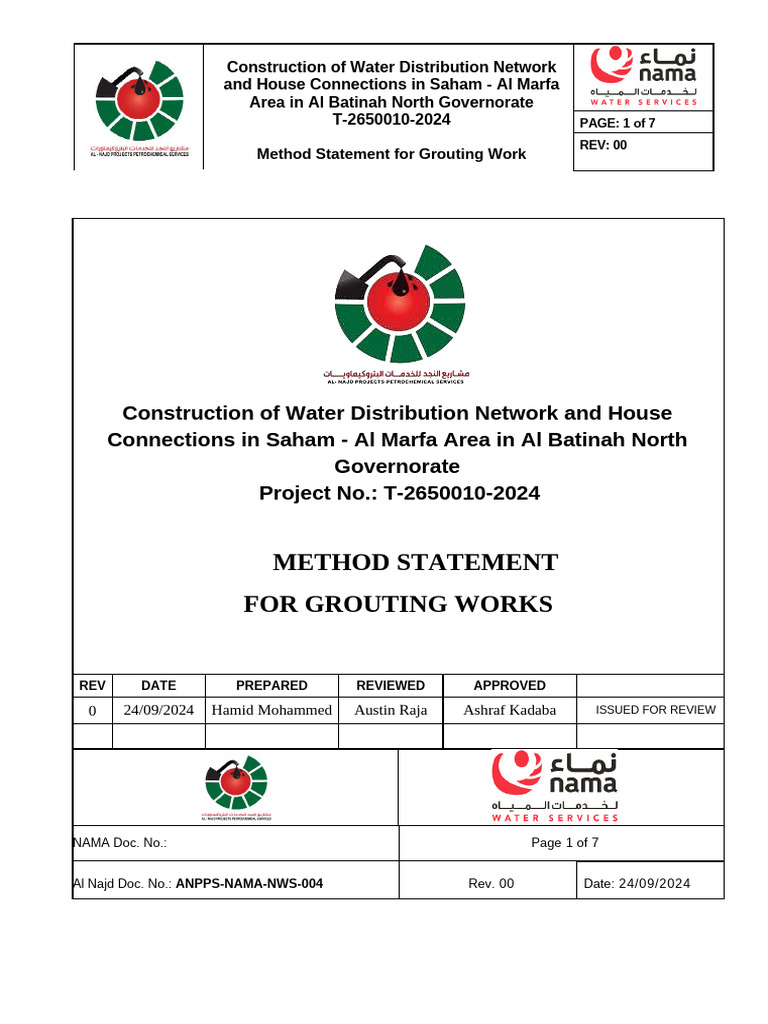 MS - Grouting Works | PDF