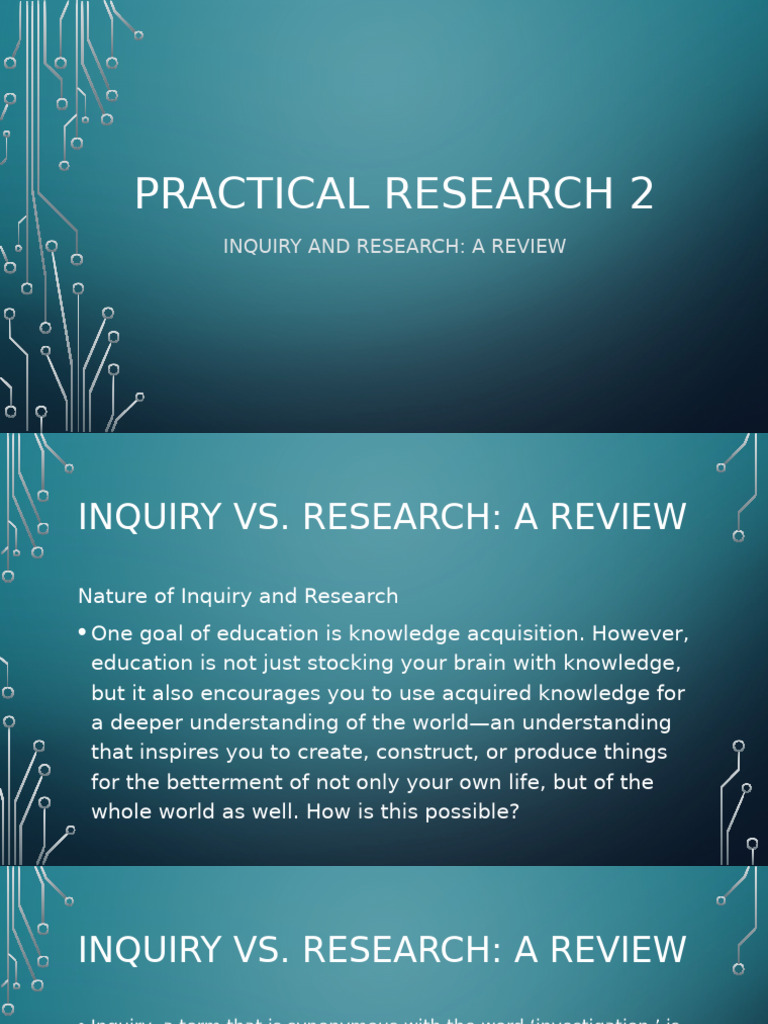 Lesson 1 - Research vs. Inquiry | PDF