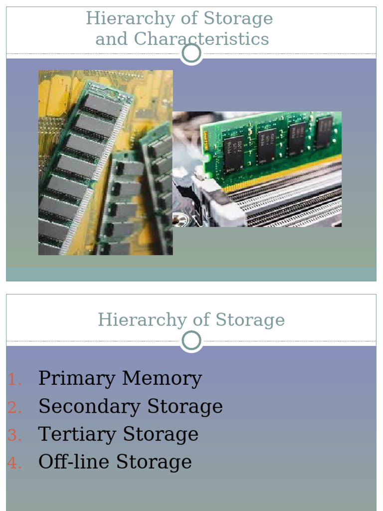 Hierarchy of Storage | PDF