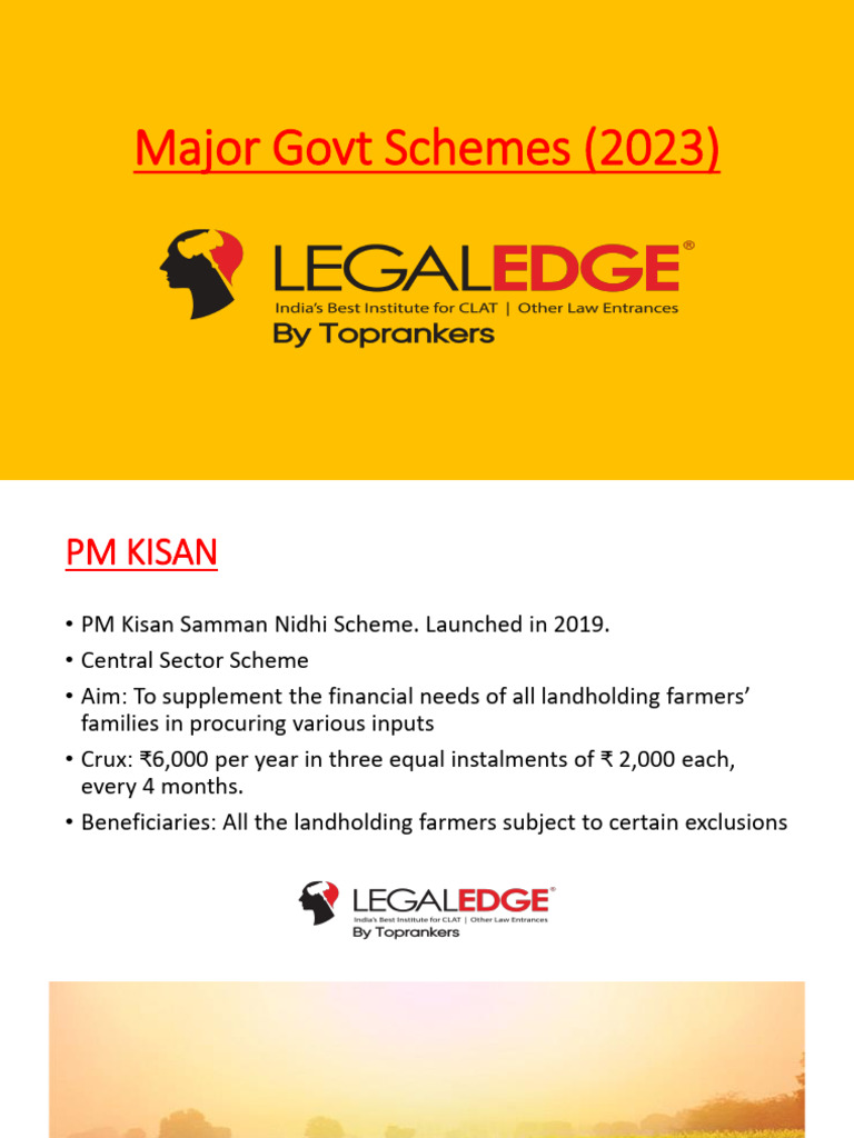 Govt Schemes | PDF