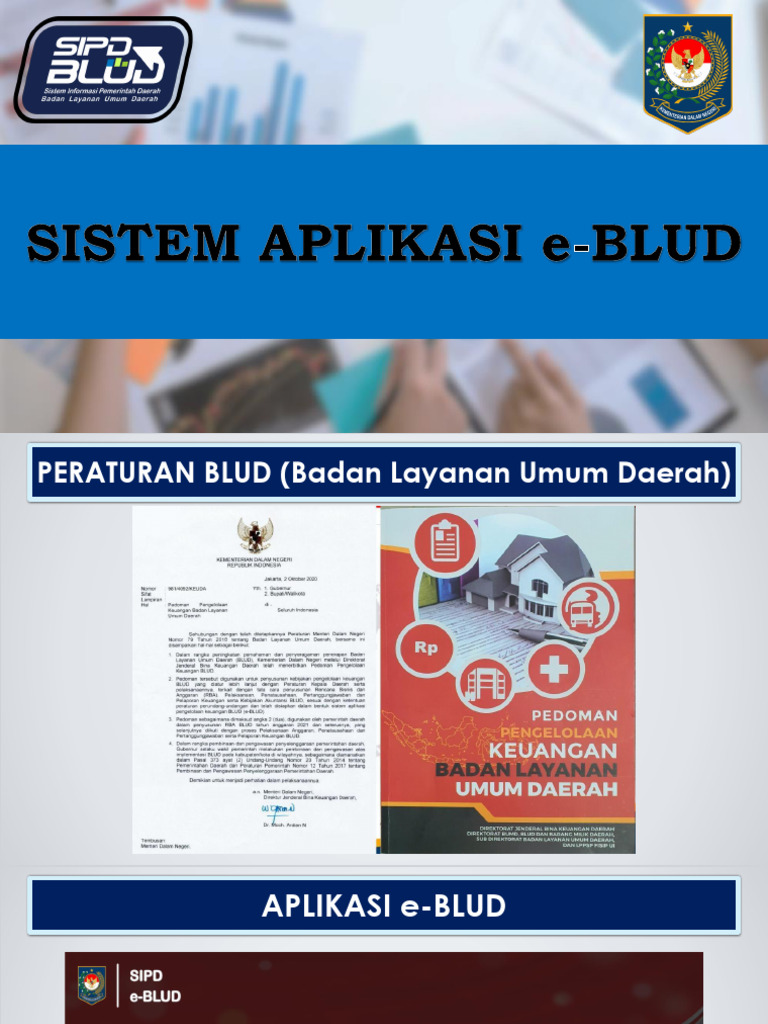 Sosialisasi Aplikasi e-BLUD | PDF
