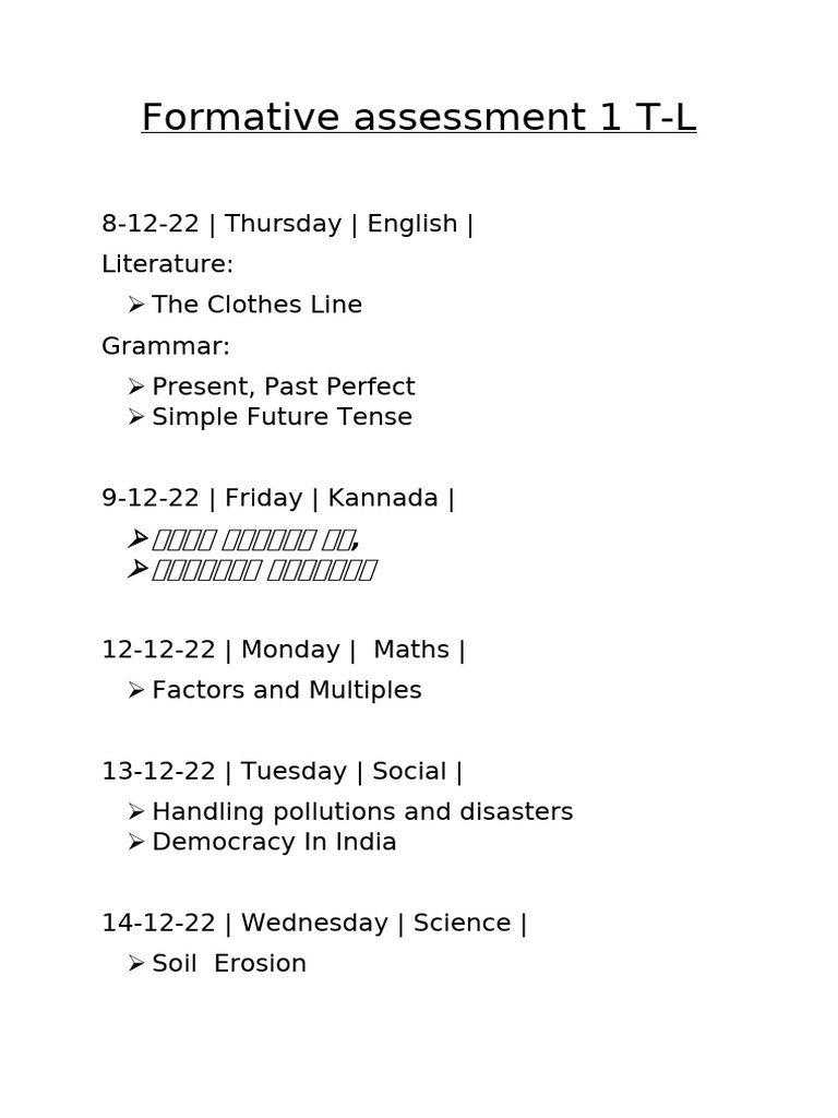 Formative Assessment 1 T Pdf
