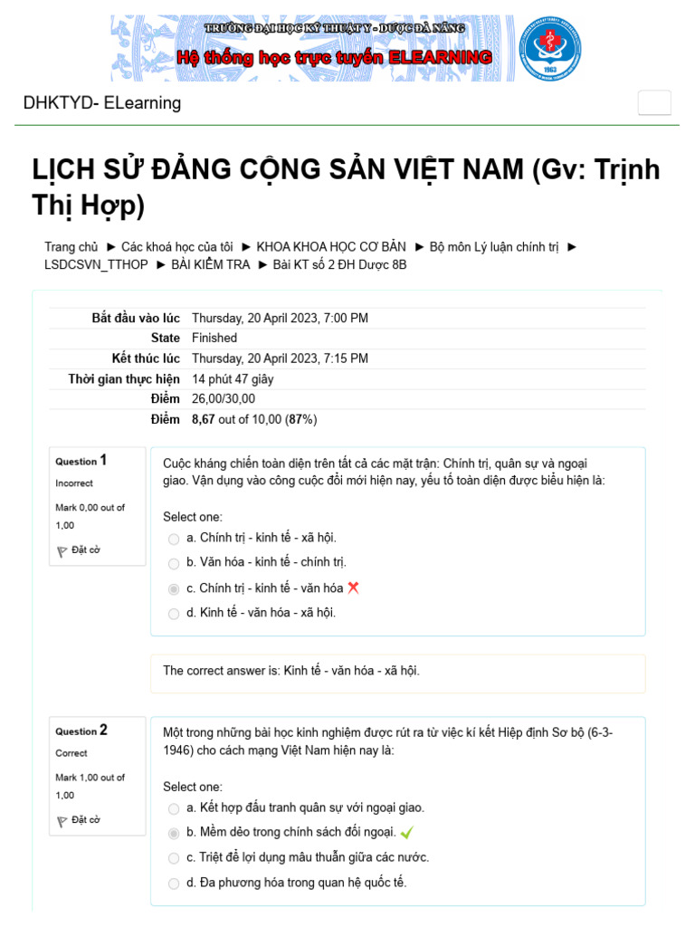 Bài Kt Số 2 Đh Dược 8b Lsd Pdf