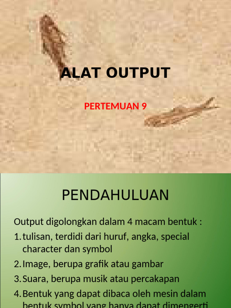 Alat Output | PDF